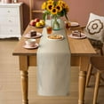 Brown Beige Cotton Linen Table Runner for Dining Kitchen, Gradient ...