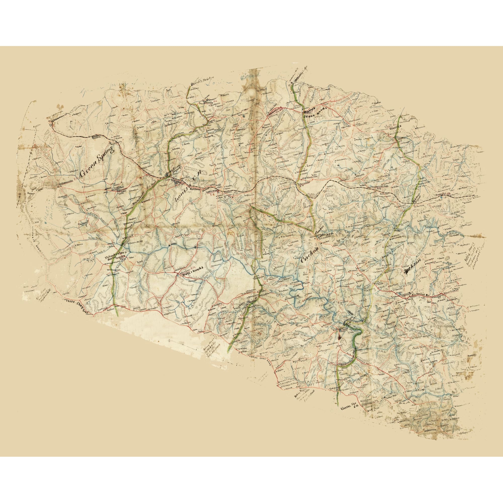 1860 Map Of Virginia