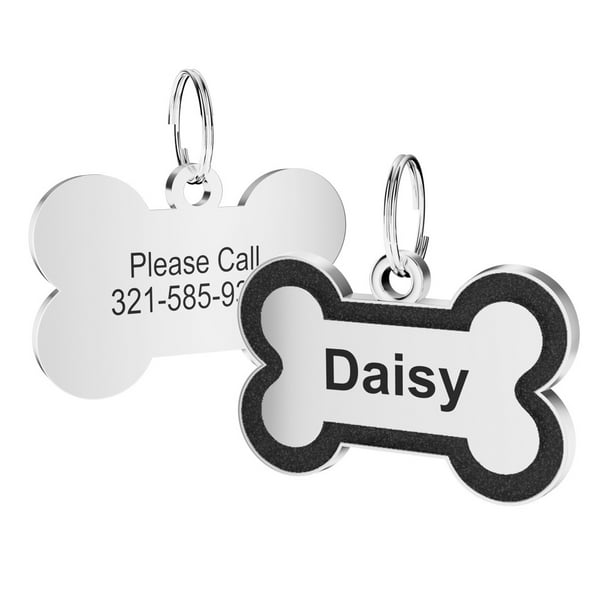 Personalized Pet ID Tags, Custom Dog Name Tags, Engraved Both Sides ...