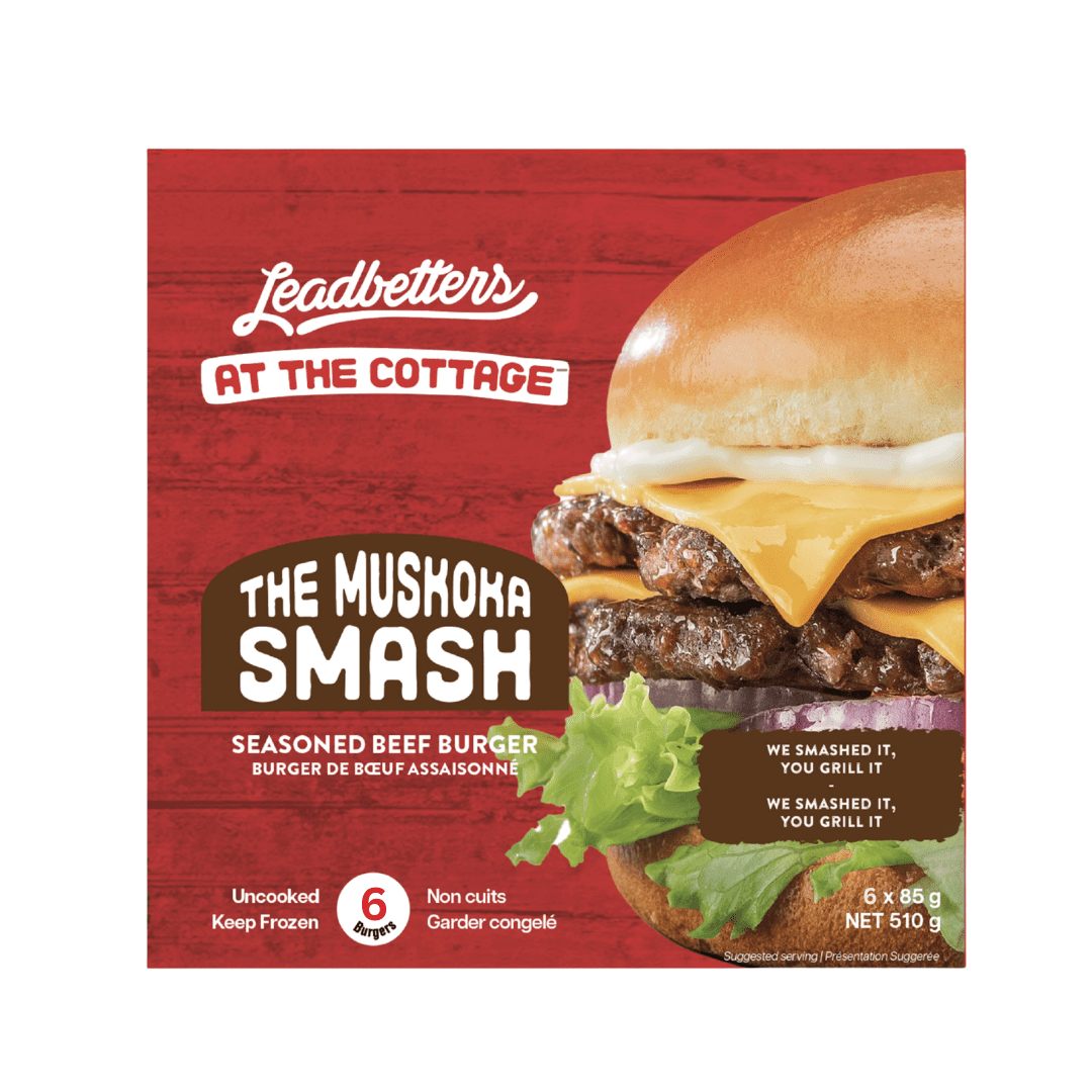 Click here for Leadbetters Muskoka Smash Beef Burger 3oz 510 prices