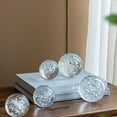 A&B Home Bubble Glass Orb - Set of 3 Small Decorative Bubble Glass Orb ...