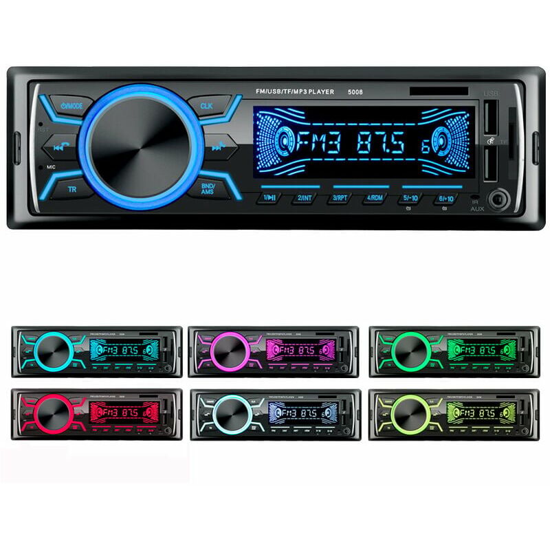Autoradio Bluetooth Poste Radio Voiture,1Din Radio de Voiture, 4x60W ...