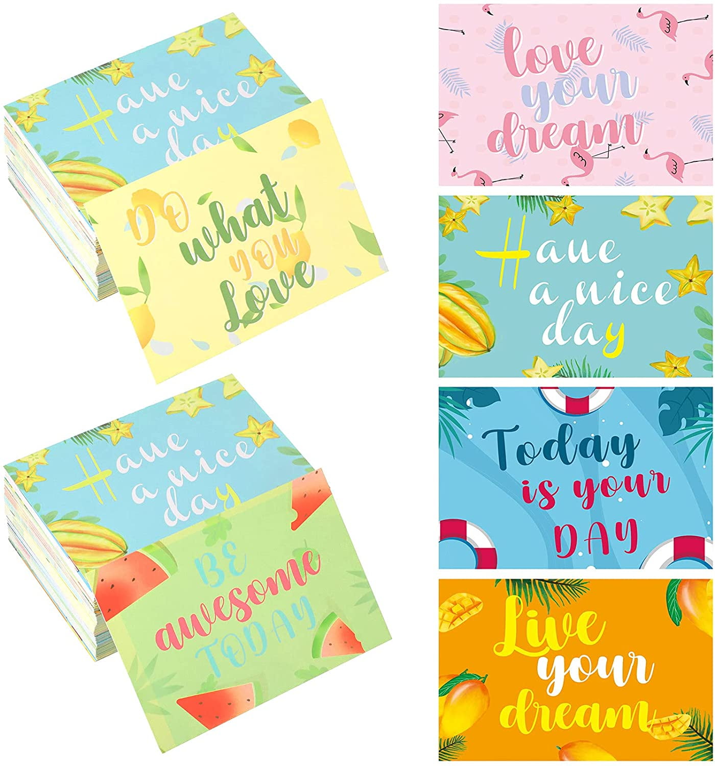 120 Pieces DIY Scratch Off Cards Summer Themed Prizes Blank Present ...