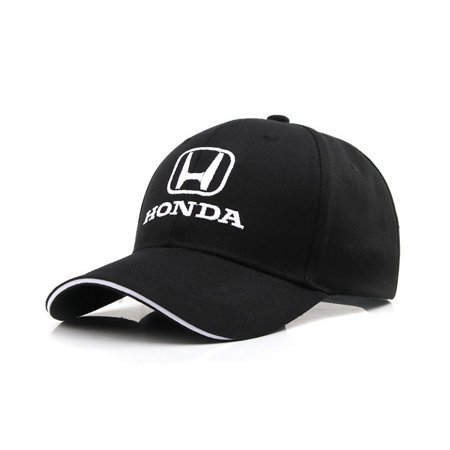 ShenMo Honda Team Racing Visor Embroidered Baseball Cap Car Cap - Black ...
