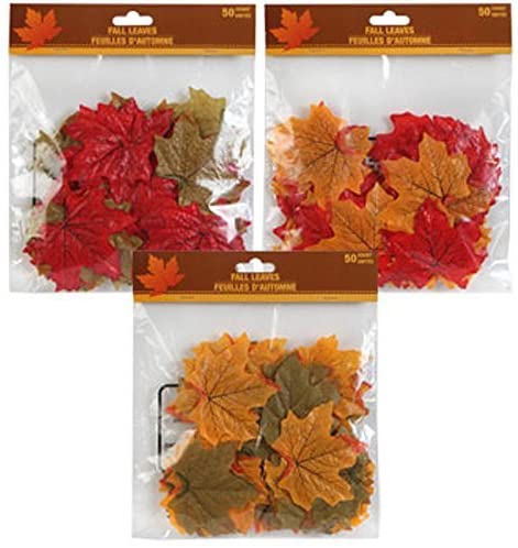 150 Artificial Fall Leaves in a Variety of Autumn Colors by Greenbrier ...
