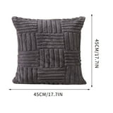 Tunhigl Velvet Pleated Pillow Cover - Decorative Throw Pillow Case for ...