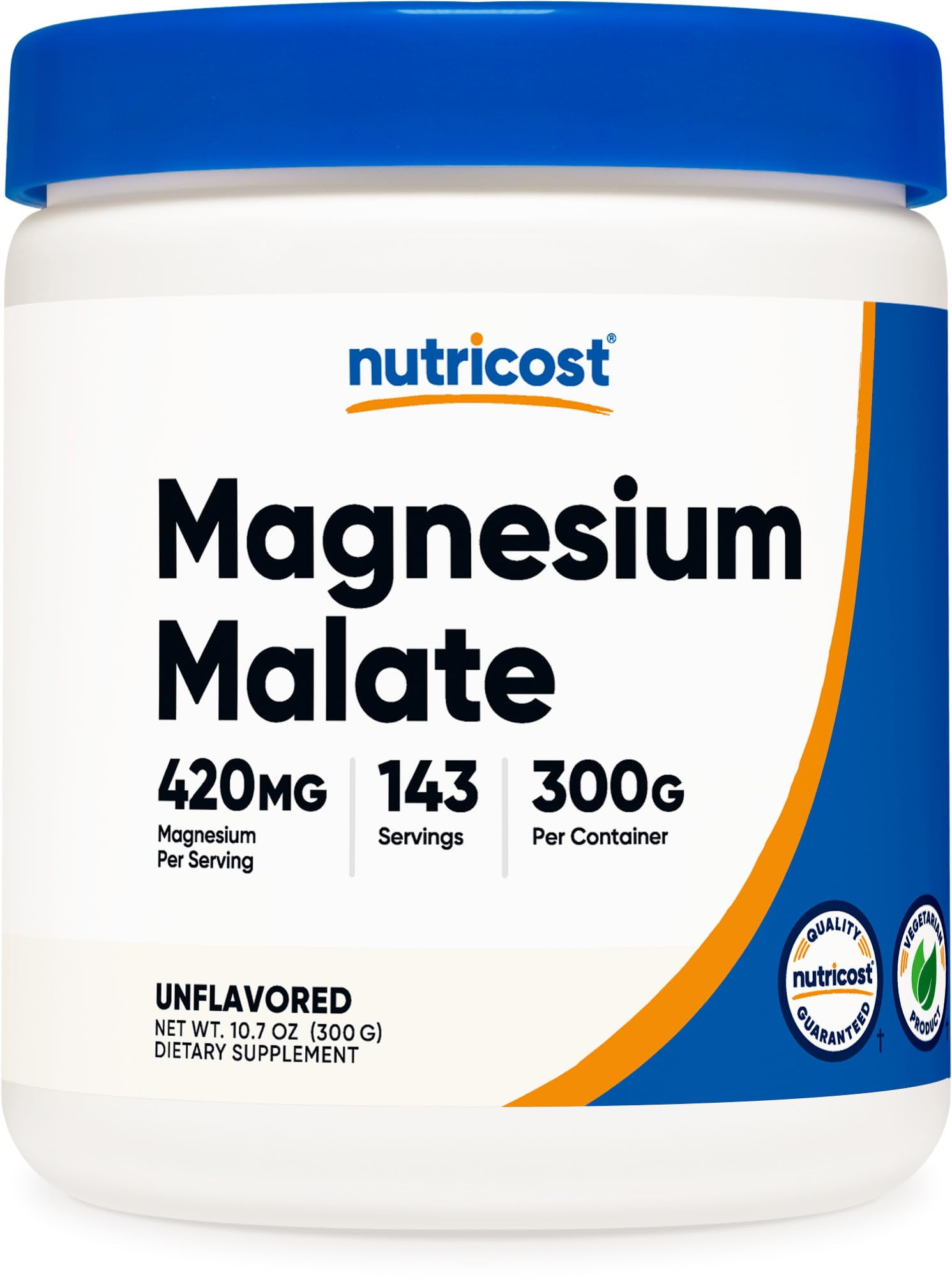 Suplemento Nutricost Malato de Magnesio en polvo 300 g 420 mg | Walmart ...