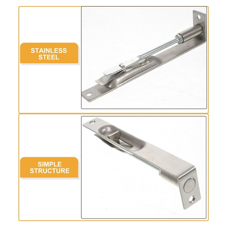 French Flush Mount Door Lock Concealed Sliding Bolt Lock 6 Inch