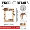 Graduation Season Wooden Crafts,2026 Graduation Styling 2d Natural ...