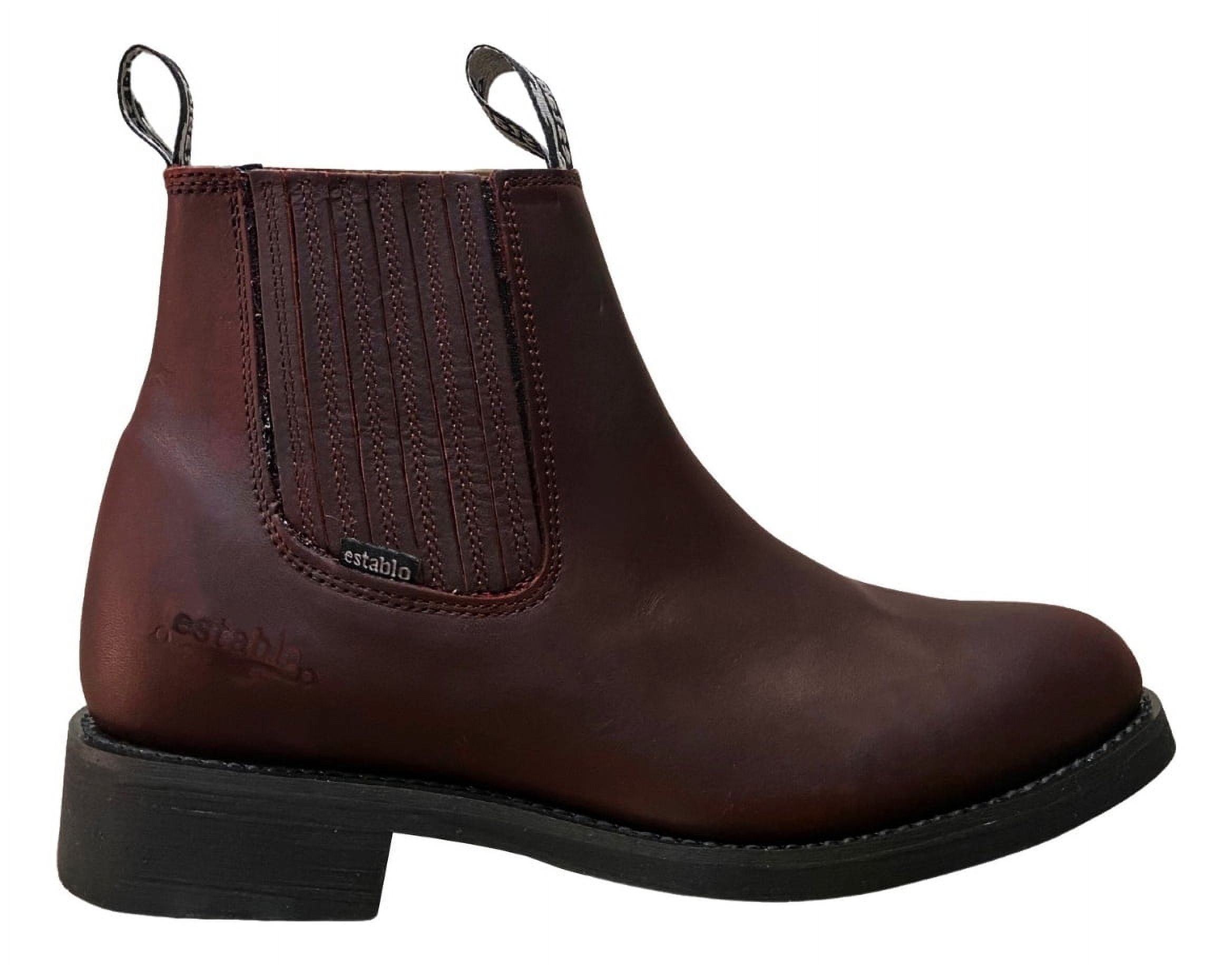 Bota Botín Establo De Piel Suela Goma Para Caballero Modelo 555 Shedron ...