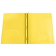 Basics Heavy Duty Colorful Plastic Folder Folders with Pockets and ...