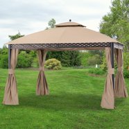 Garden Winds Beige Replacement Canopy Top Cover for Westbrook Gazebo ...