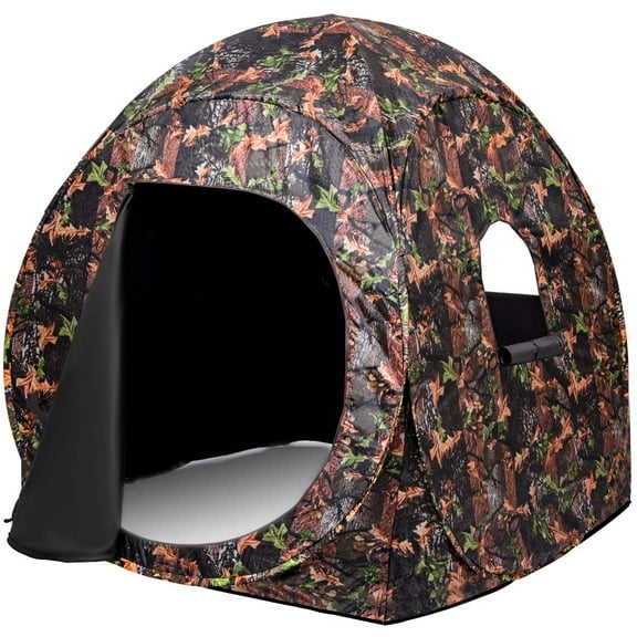 TIDEWE Hunting Blind, Double Ground Blinds 270° See Through for 3-in-1 ...