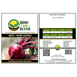 3 Pack – Ruby Queen Beet, Non-GMO Heirloom Vegetable Seeds (3g Per Pack ...