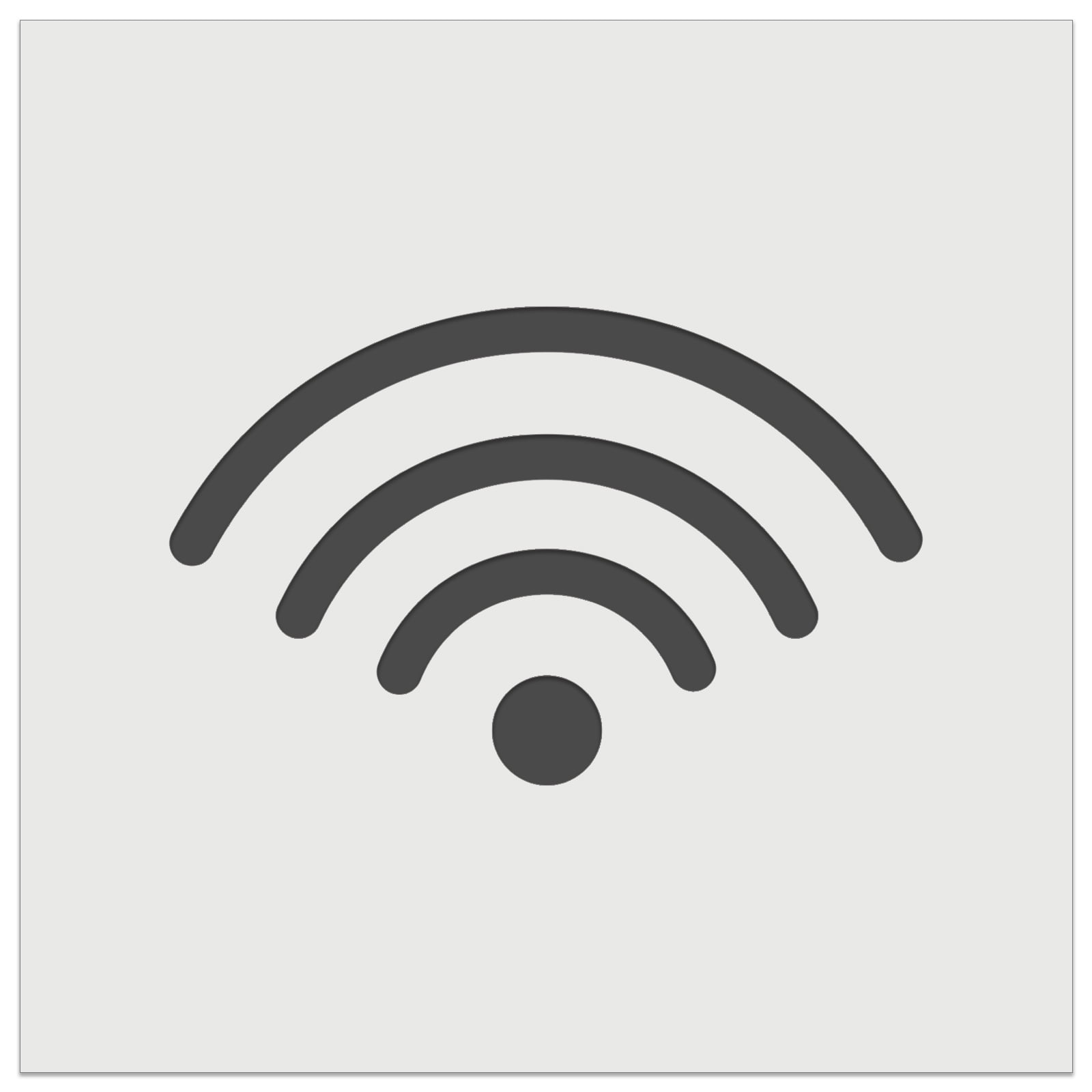 Internet Wifi Symbol DIY Cookie Wall Craft Stencil - 7.0 Inch - Walmart.com
