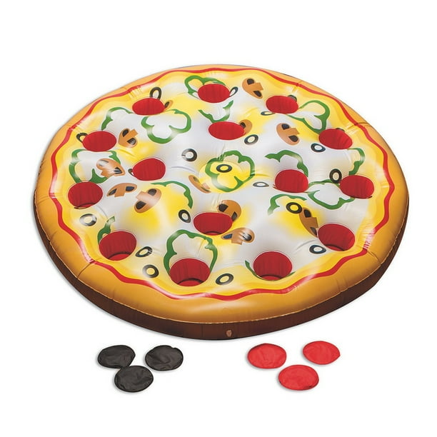 Jumbo Inflatable Pizza Toss Game, 4' Diameter - Walmart.com
