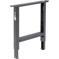 Global Industrial Adjustable Height Steel Workbench Leg, Black, 30 In ...