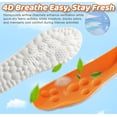 4D Cloud Insoles for Men Women, Memory Foam Insoles with Elastic Strong ...