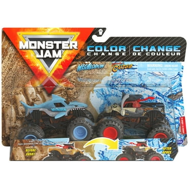 Monster Jam, Color-Changing Die-Cast Monster Trucks 2-Pack, 1:64 Scale ...