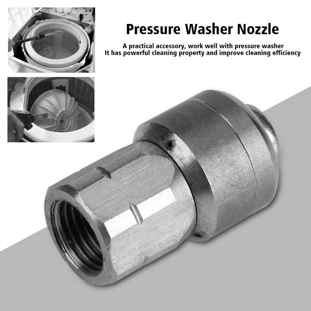 3 Sewer Jetter Nozzle Kit Rotating Button Nose Pressure Washer Cleaning ...