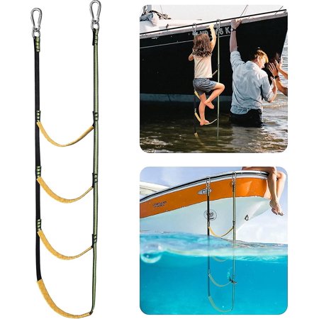 Boat Rope Ladder, Portable Boat Rope Ladder Extension Fishing Rope Ladder For Inflatable Boat ...