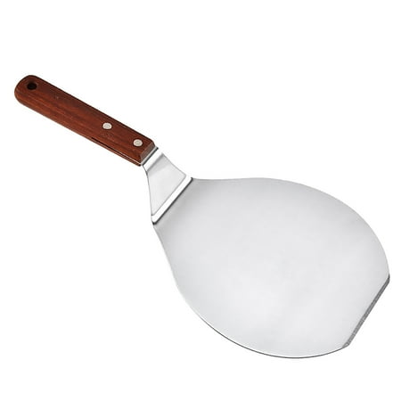 Boyijia Pizza Round Spatula with Wooden Handle Cake Pizza Scraper Peel ...