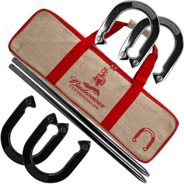 Horseshoe Set- Full Outdoor Classic Horse Shoe Game Set with Easy to ...