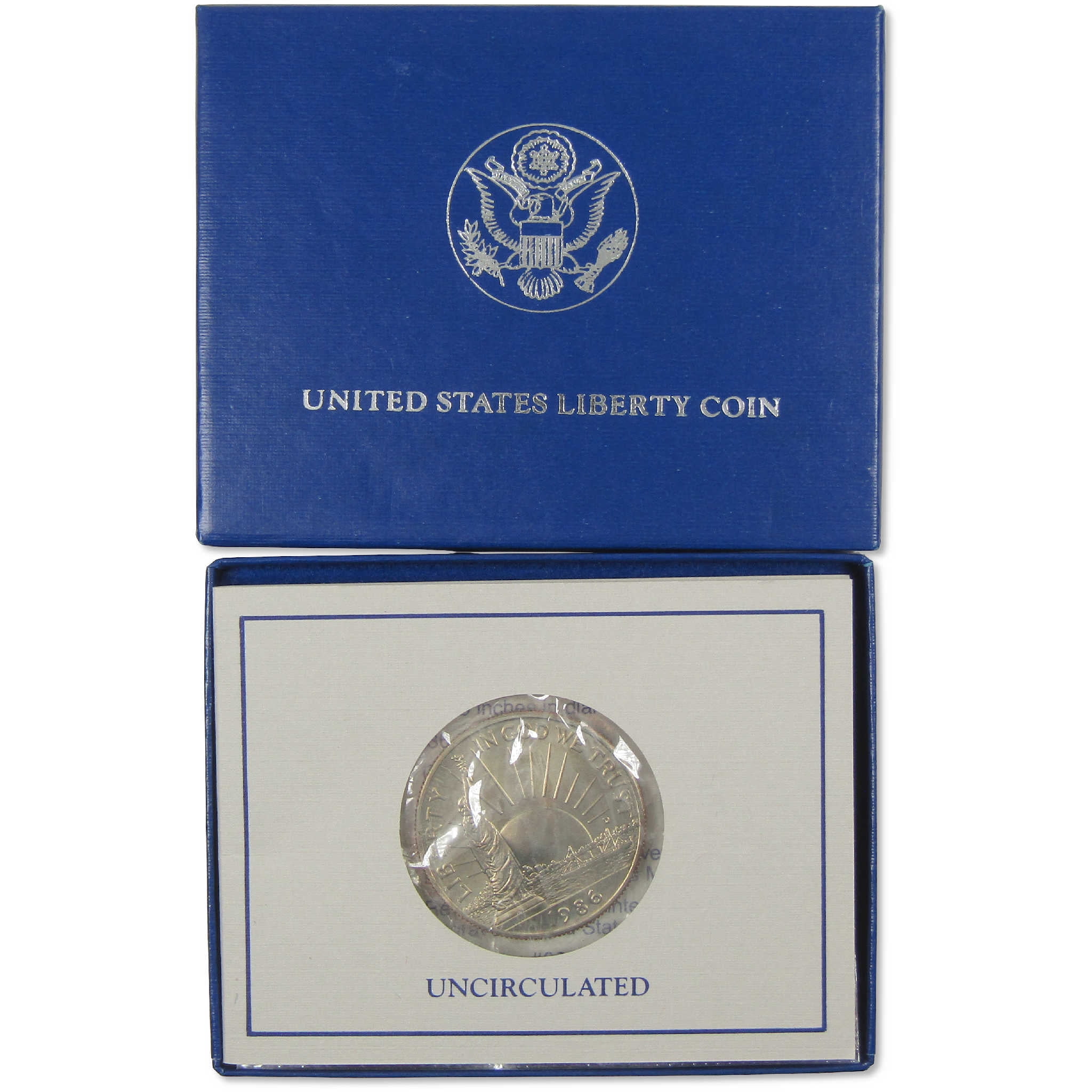 Statue of Liberty Commemorative Half Dollar 1986 D BU Uncirculated OGP ...