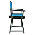 Casual Home 18" Director's Chair Black Frame-Turquoise Canvas - Walmart.com