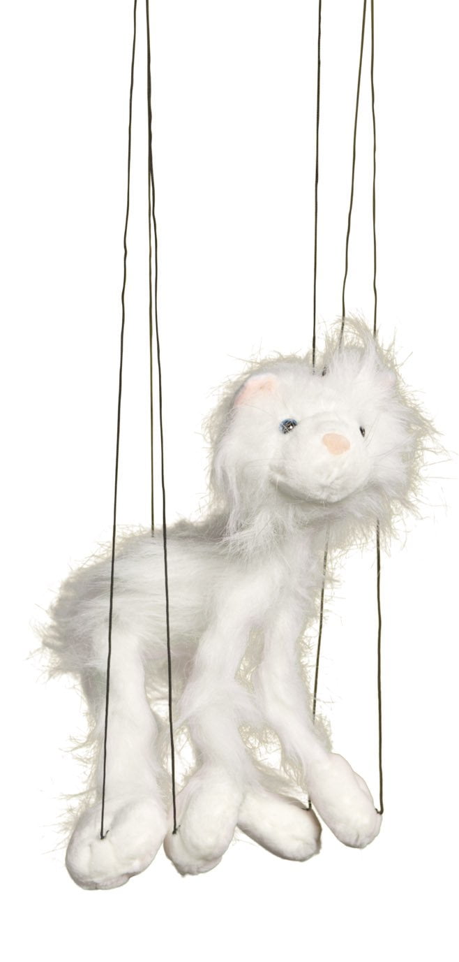 Sunny Toys WB374 16 In. Baby Cat - White, Marionette Puppet - Walmart.com