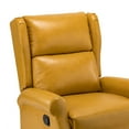 Leather Swivel Glider Recliner Rocking Chair Modern Push Back with ...