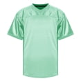 Blank Football Jersey For Men V-Neck Short Sleeve Athletic Tops Summer ...
