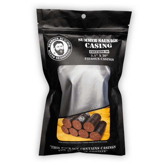 (25) Summer Sausage Casing Sleeves for 25 lbs of meat Venison, beef ...
