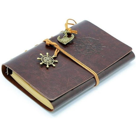 Suntrade Classic Retro Leather Blank Art Diary Notebook Vintage String ...