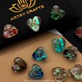 20 Pcs Heart shaped Glow in The Dark Firefly Beads, 12mm European ...