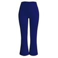 Blue Workout Leggings Women's Casual Solid Color Slim Hips Loose Yoga ...