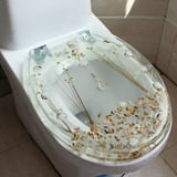 Anqidi Resin Toilet Seat, Transparent, Silent, Sturdy, Slow Close, U/V ...