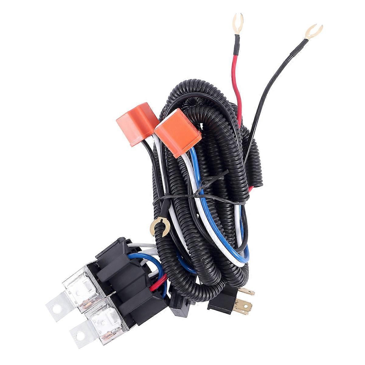 H4 Negative Switched LED Headlight Lamp Bulb Relay Wiring Harness Plug ...