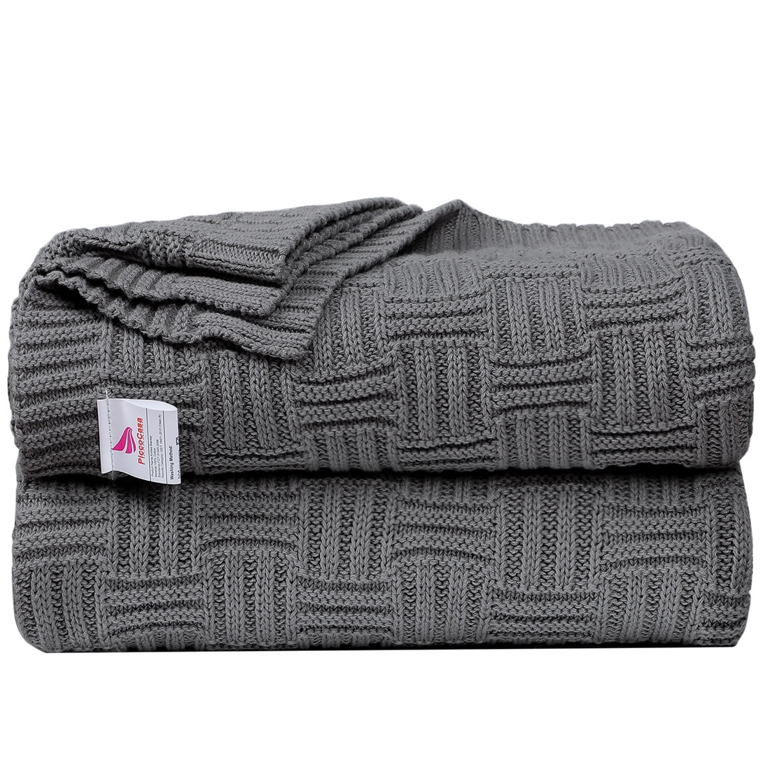 Knitted Throw Blanket 47 X 70 For Sofa Couch Bed Soft 100 Cotton knitted-throw-blanket-47-x-70-for-sofa-couch-bed-soft-100-cotton