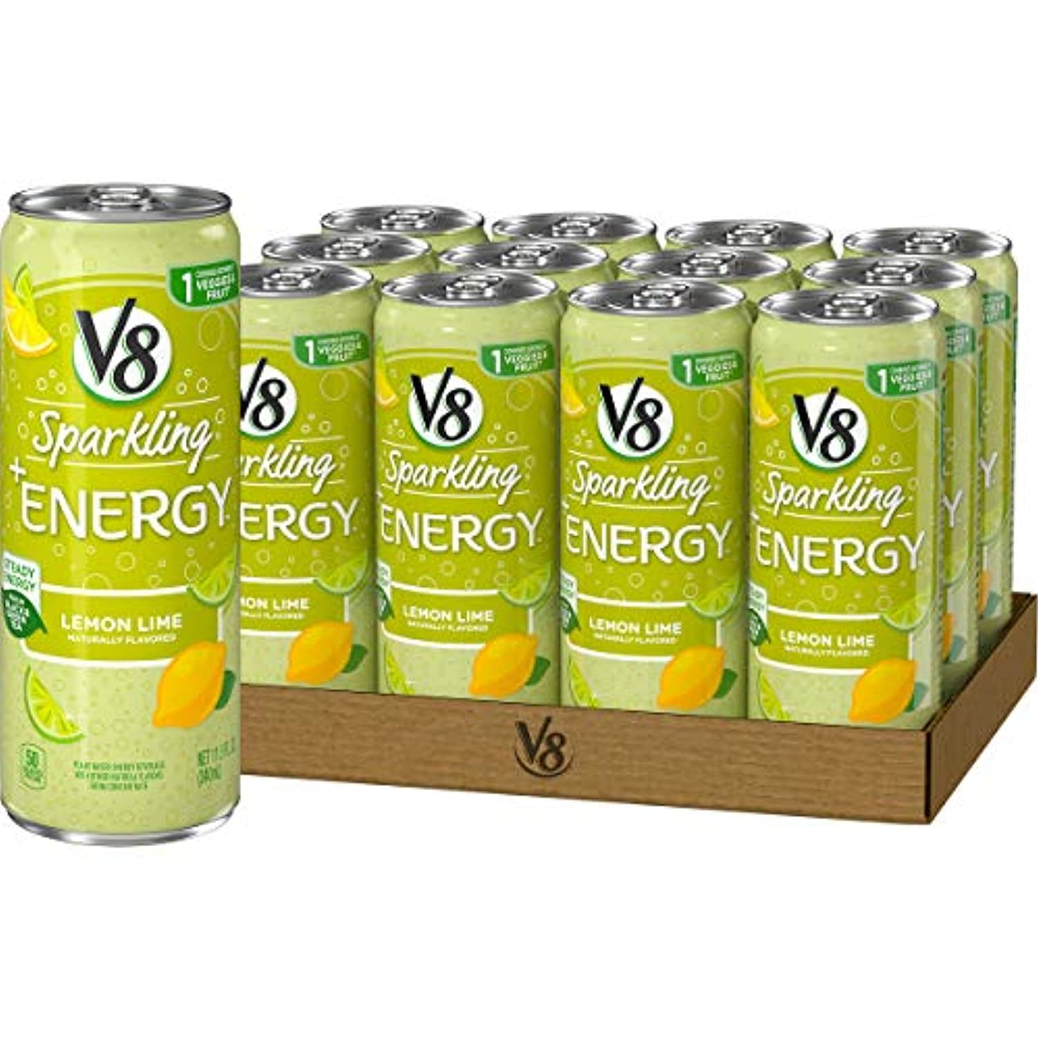 V8 Sparkling +Energy, Healthy Energy Drink, Natural Energy From Tea ...