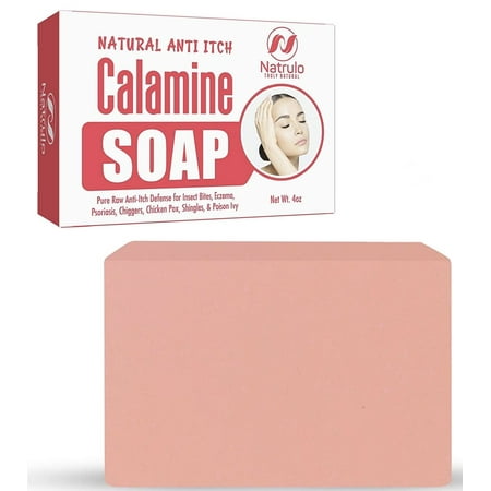 Natural Instant Itch Relief Soap Bar - Calming Calamine Soap for Itchy ...