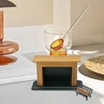 Dollhouse Decoration Accessories,1:12 Scale Miniature Wooden Fireplace ...