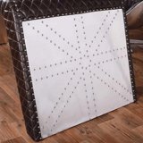 Nauticalmart Aviator Wing Desk with Storage Aluminum and Leather Office ...