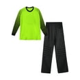 AiFlin Kids Boys Padded Goalkeeper Soccer Jersey Uniform Long Sleeves ...
