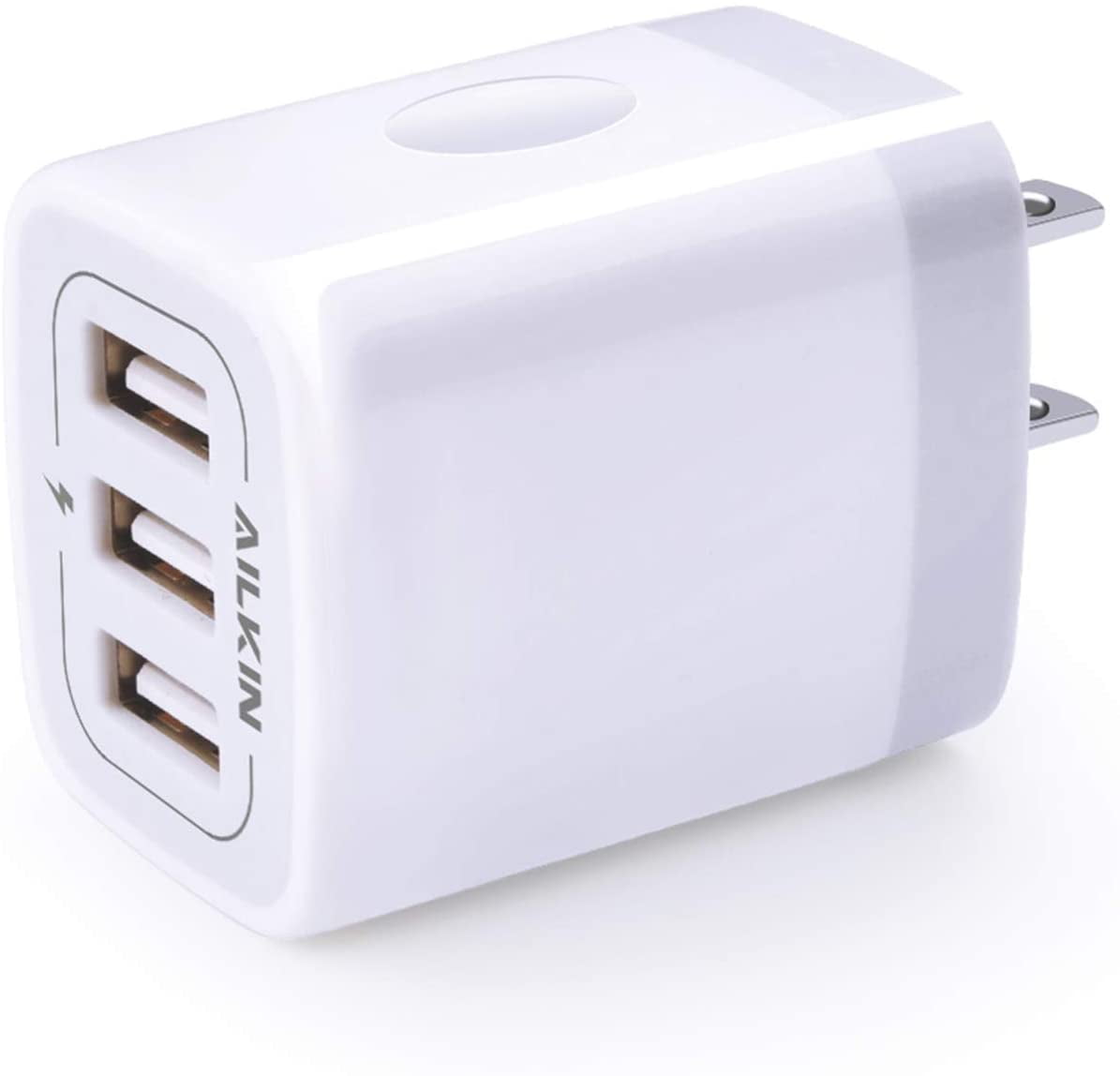 Charger Block,Charging Block USB Wall Charger Adapter,AILKIN 3.1A Dual ...