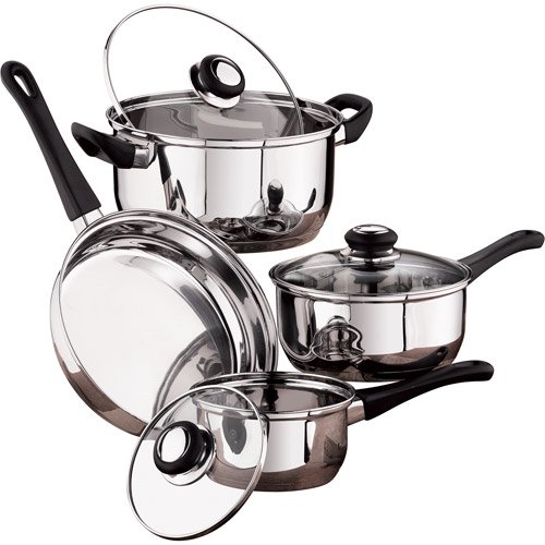 Mainstays 10 Piece Cookware Set