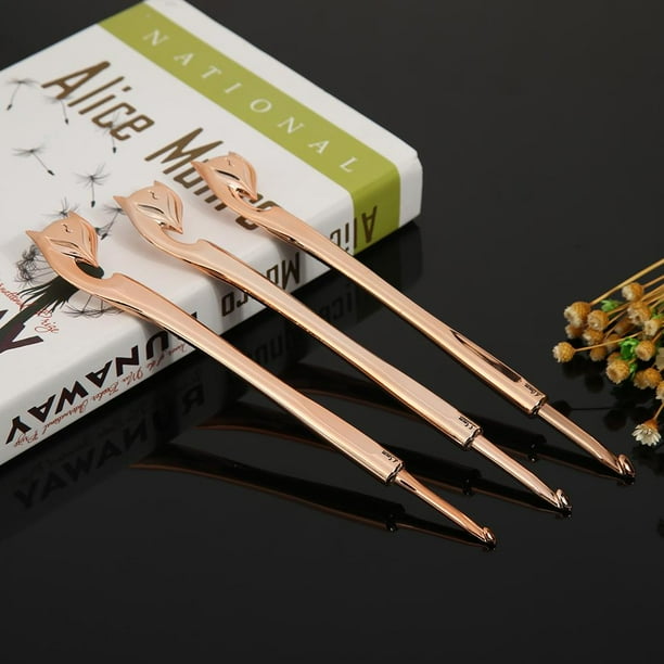 TB&W 8 Size Plastic Plating Crochet Hook Weave Craft Knitting Sewing ...