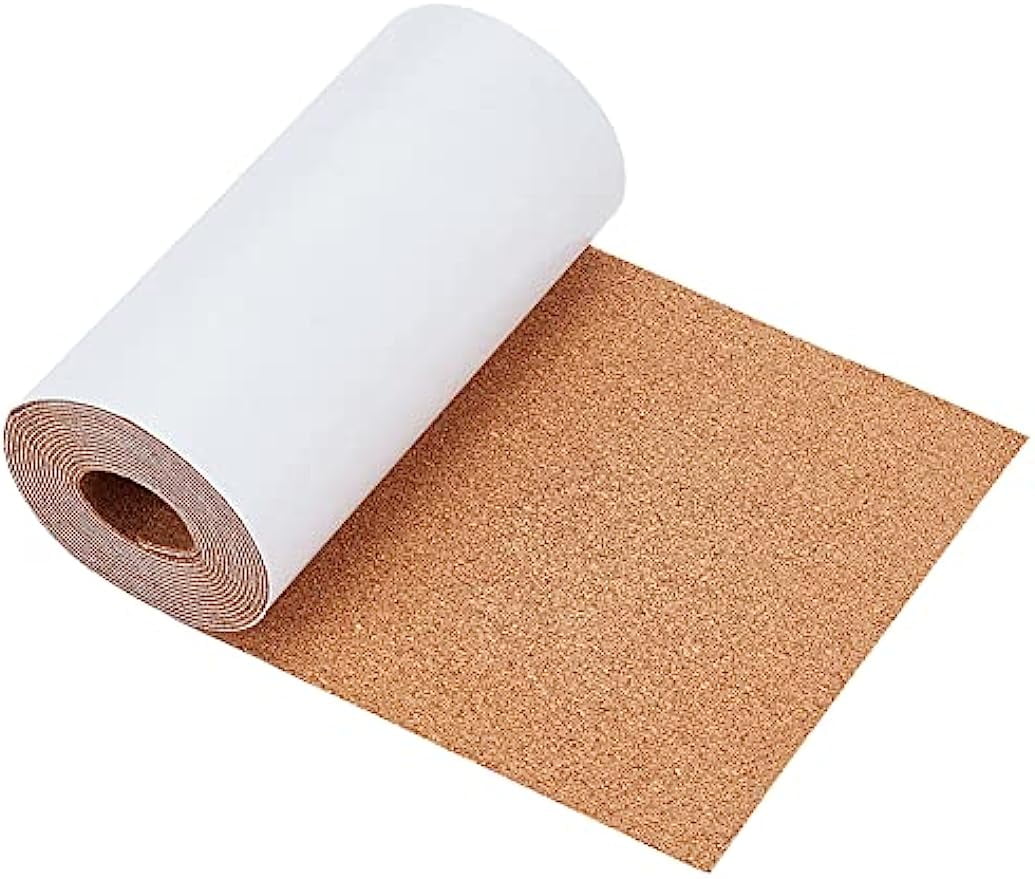 1Roll Self-Adhesive Cork Roll 1 mm Thick Cork Mat with Strong Adhesive ...