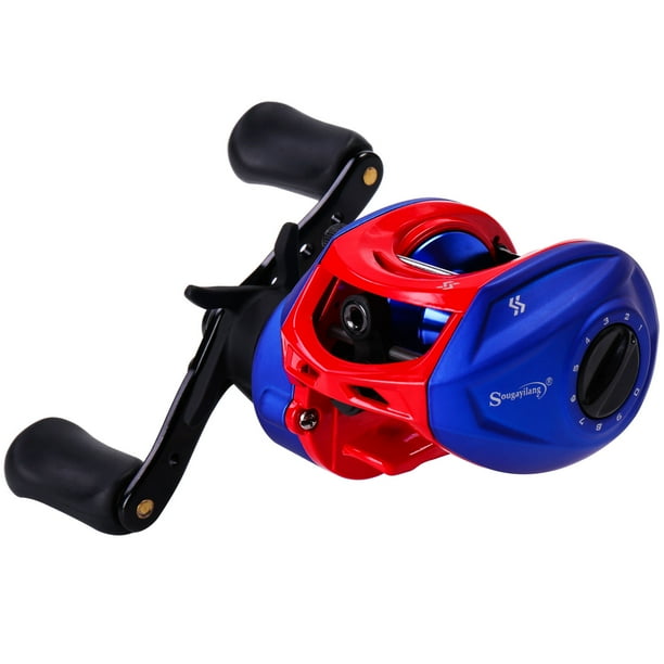 Sougayilang Baitcasting Fishing Reel 13+1 Ball Bearings Low Profile ...