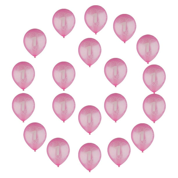 Numbers Balloons Rubber Balloons Latex Balloons 20 Pieces - Ø 25cm ...